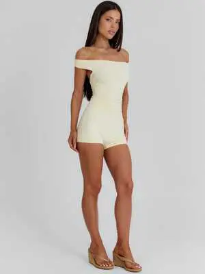 OUTCAST Mina Playsuit Cream