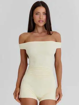 OUTCAST Mina Playsuit Cream