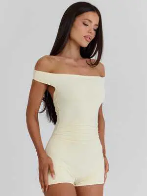 OUTCAST Mina Playsuit Cream
