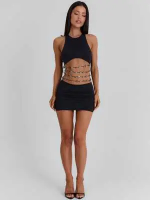 OUTCAST Meghan Mini Dress With Cut-out Detail