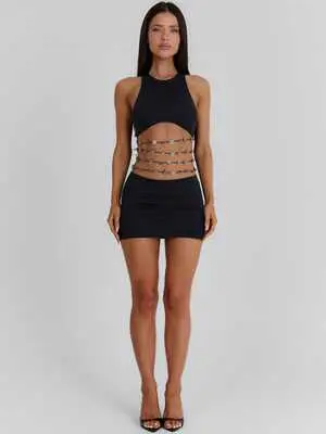 OUTCAST Meghan Mini Dress With Cut-out Detail