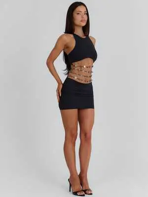 OUTCAST Meghan Mini Dress With Cut-out Detail