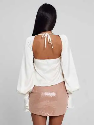 OUTCAST Kavana Mini Skirt Rose Gold