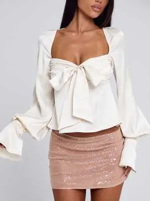 OUTCAST Kavana Mini Skirt Rose Gold
