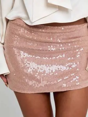 OUTCAST Kavana Mini Skirt Rose Gold