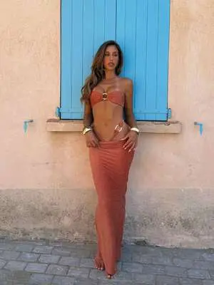 OUTCAST Denver Maxi Skirt Shimmer