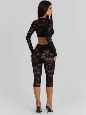 OUTCAST Morena Lace Crop Top