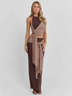 OUTCAST Nerina Top Chocolate - Brown