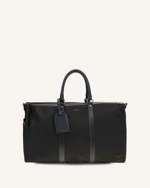 Kiton Leather-trim Travel Duffle Bag - Black