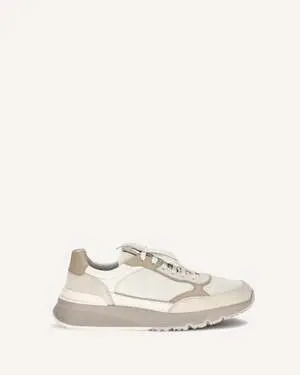 Brunello Cucinelli Leather Sneakers - Cream