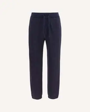 Loro Piana Sea Island Cotton & Cashmere Blend Trousers - Blue