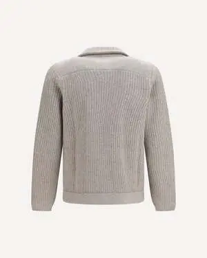 Brunello Cucinelli English Rib Cashmere Cardigan