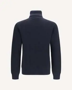 Brioni Wool And Cashmere Turtleneck Sweater - Blue