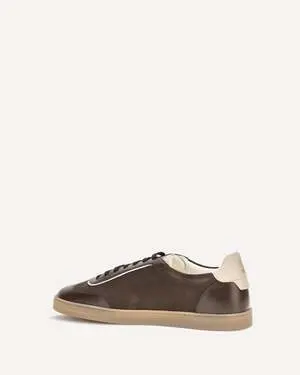Brunello Cucinelli Leather Sneakers With Suede Details