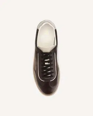 Brunello Cucinelli Leather Sneakers With Suede Details