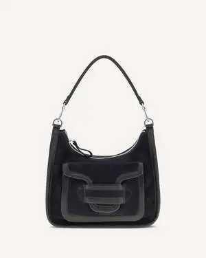 Pierre Hardy Alpha Day Miss Leather Shoulder Bag - Black
