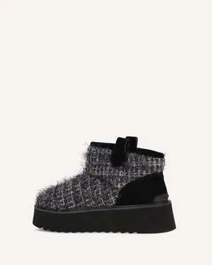 Pinko Tweed And Lurex Ankle Boots