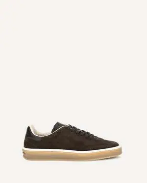 Loro Piana Suede Tennis Walk Sneakers - Brown