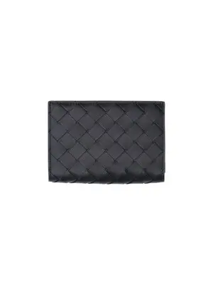 Bottega Veneta Bi-fold Wallet "intrecciato - Black