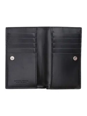 Bottega Veneta Bi-fold Wallet "intrecciato - Black