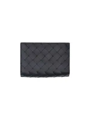 Bottega Veneta Bi-fold Wallet "intrecciato - Black