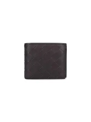 Bottega Veneta Bi-fold Wallet "intrecciato" Brown