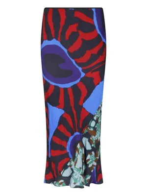 Dries Van Noten Printed Midi Skirt - Multi