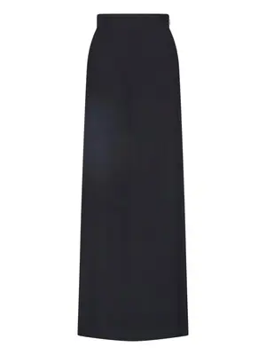 MAISON MARGIELA Maxi Skirt In Virgin Wool - Black