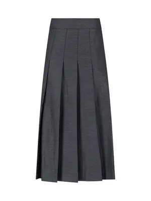 RÓHE Virgin Wool Maxi Skirt - Gray