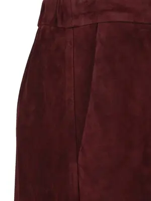 Max Mara Midi Lambskin Skirt