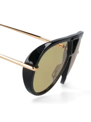 Bottega Veneta Knot Aviator Sunglasses - Black