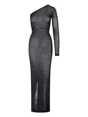 Rick Owens One-shoulder Maxi Dress - Black