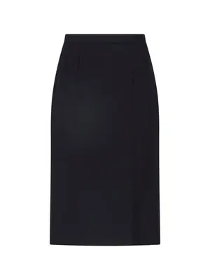 Dolce & Gabbana Daniela Gregis Midi Wool Gathered Skirt - Black