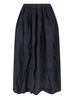 DANIELA GREGIS Midi Wool Skirt - Gray