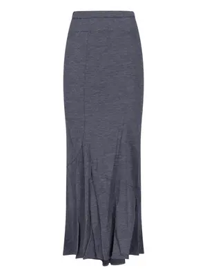Junya Watanabe Dolce & Gabbana Wool Midi Skirt - Gray