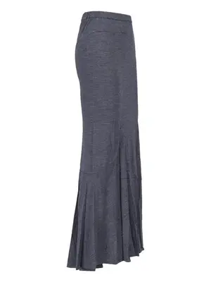 Dolce & Gabbana Junya Watanabe Wool Midi Skirt - Gray