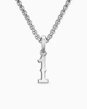 David Yurman Number One Amulet In Sterling Silver 1