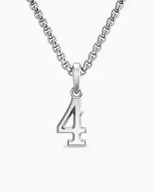 David Yurman Number One Amulet In Sterling Silver 4