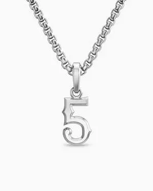 David Yurman Number One Amulet In Sterling Silver - 5