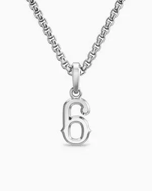 David Yurman Number One Amulet In Sterling Silver 6