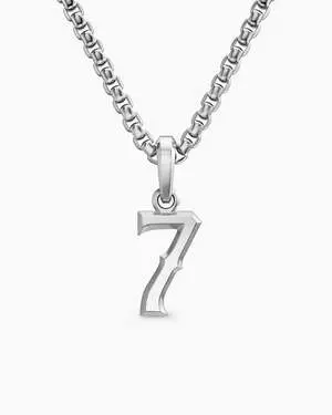 David Yurman Number One Amulet In Sterling Silver 7