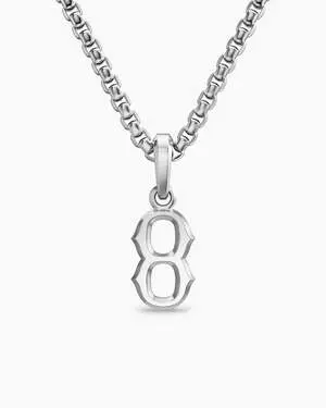 David Yurman Number One Amulet In Sterling Silver 8