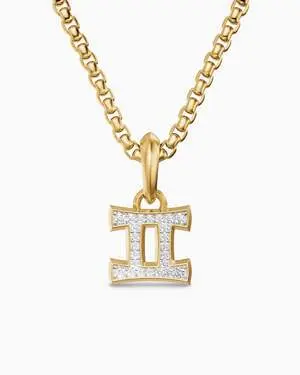 David Yurman Gemini Amulet In 18k Yellow Gold With Diamonds - Diamond