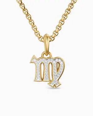 David Yurman Virgo Amulet In 18k Yellow Gold With Diamonds - Diamond