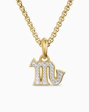 David Yurman Scorpio Amulet In 18k Yellow Gold With Diamonds - Diamond
