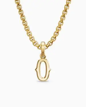 David Yurman Number Zero Amulet In 18k Yellow Gold 0