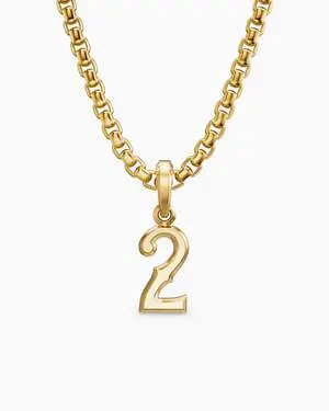 David Yurman Number One Amulet In 18k Yellow Gold - 2