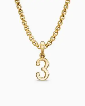 David Yurman Number Zero Amulet In 18k Yellow Gold - 3