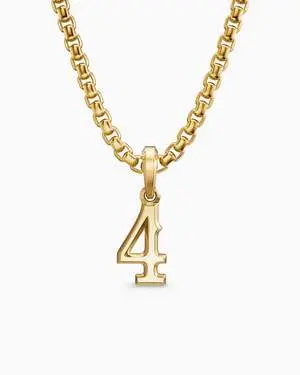 David Yurman Number Zero Amulet In 18k Yellow Gold 4