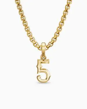 David Yurman Number One Amulet In 18k Yellow Gold - 5